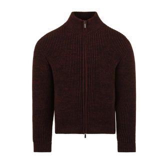 Moorer Bomber Jacket - - Knitwear - Herren - Braun - L