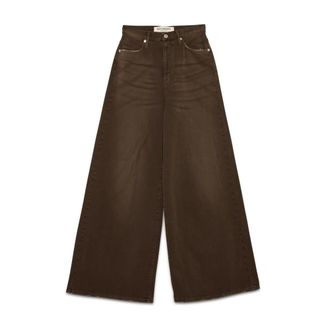 Roy Rogers Jean Flare Large - Femme - Jeans - Brun - Taille: W27
