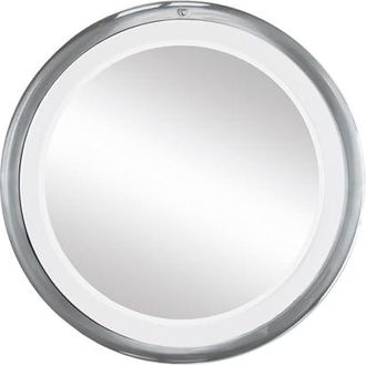 Kleine Wolke Kosmetikspiegel Flexy Max mit 10-facher Vergr&ouml;&szlig;erung und LED Beleuchtung, Durchmesser 20 cm, Material: ABS/Glas