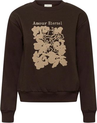 Kaffe KAroseanne Sweat - - Sweatshirts & Hoodies - Damen - Braun - XL