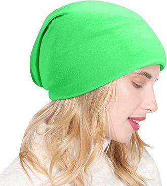 Generic Chapeaux dhiver chauds en coton pour hommes et femmes pour le ski, Vert, Taille unique