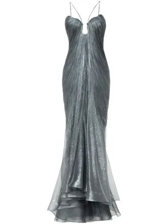 Maria Lucia Hohan robe longue Raisa - Vert