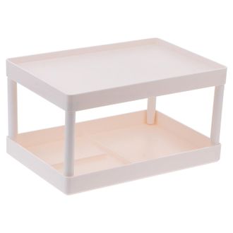 BESTONZON VILLFUL Verdicktes Wei&szlig;es Desktop Organizer Regal aus PP Abnehmbares Multifunktionales Aufbewahrungsregal f&uuml;r Schreibtisch und Frisiertisch Platzspare
