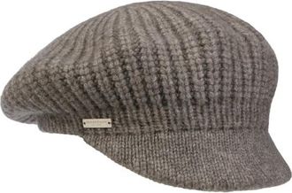 Seeberger Casquette Gavroche en Cachemire Casquette avec &eacute;tiquette (Taille Unique - Taupe)