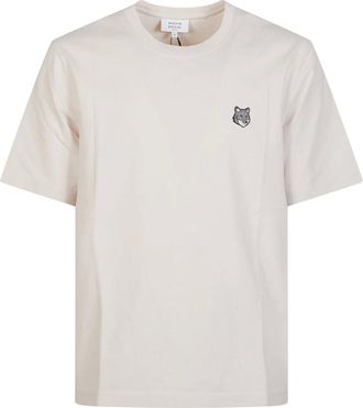 Maison Kitsun&eacute; Homme, Tops, Blanc, Taille: S Fox Head Comfort T-shirt