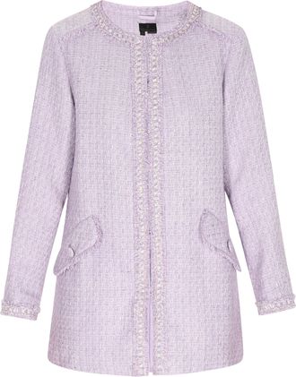 Dreimaster Dreimaster Mantel Mantel Damen heller Lavendel-Glitzer