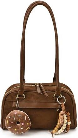 Generic Sac fourre-tout en faux su&egrave;de pour femmes, sac &agrave; bandouli&egrave;re vintage sous les bras, id&eacute;al travail, shopping et voyages