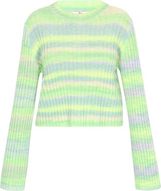 Mymo Pullover Frauen gr&uuml;n mehrfarbig