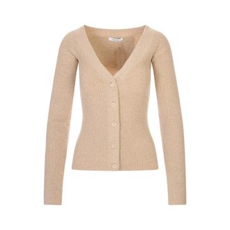 Max Mara Damen, Strickwaren, Beige, MGr&ouml;&szlig;e