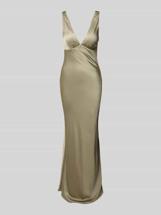 Jake*s Abendkleid aus Viskose mit V-Ausschnitt