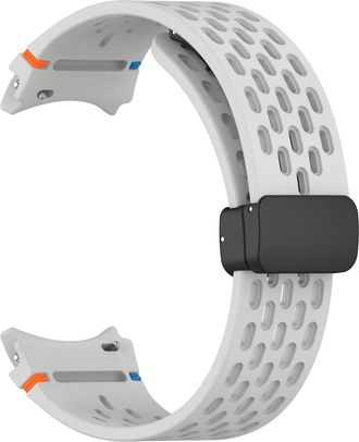 Generic 20mm Riemen für Uhr 4 5 Pro 6 7 7lte 44mm 40mm Uhr 4/6 Klassisches Silikonband ohne Lücken Armbandkorrea