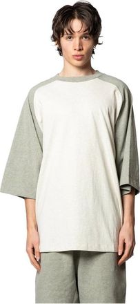 Fear of God Homme, Tops, Blanc, Taille: XL T-shirt de baseball Signature