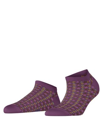Falke Damen Sneakersocken Vibrant Boost W Sn Lyocell kurz gemustert 1 Paar, Lila Hibiscus 8807, 35-38