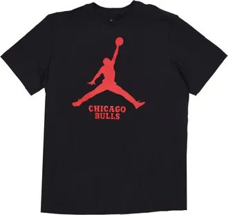 Nike Jordan Chicago Bulls Basketball T-Shirt - - Sport - Herren - Schwarzk - S