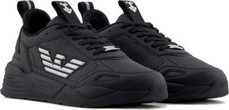 Emporio Armani Baskets Emporio Armani Black/Silver US25EA03 X8X221, Noir, 43 1/3 EU