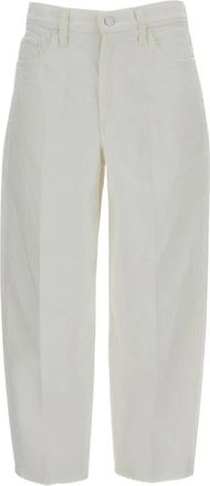 Mother Femme, Jeans, Blanc, Taille: W27 Full Pipe Cropped Jeans