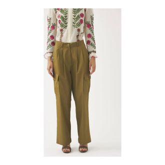 Antik Batik Pantalon Cargo Bottom Popeline de Coton Antik Batik