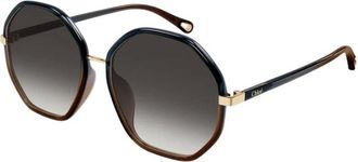 Chlo&eacute; Femme, Accessoires, Multicolore, Taille: 59 MM Geometric Lunettes de soleil