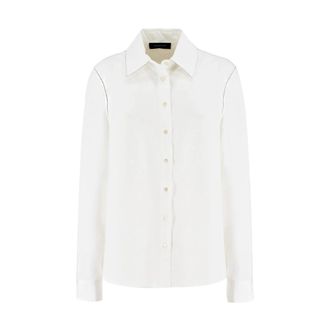 Fabiana Filippi Wei&szlig;e Bluse mit Diamantstickerei - - Blouses & Shirts - Damen - Wei&szlig; - M