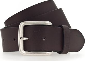 Mustang Jeans Leather Belt W105 Darkbrown - k&uuml;rzbar