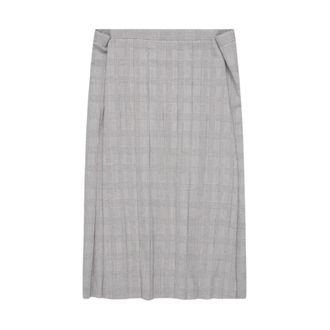 Junya Watanabe Faltenrock im Glen-Check-Muster - - Skirts - Damen - Grau - S