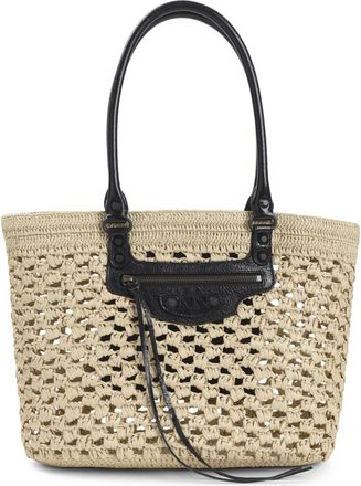 Balenciaga Le City Raffia Basket - - Bags - Damen - Beige - ONE SIZE