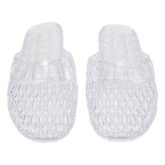 Valiclud Pantoufles d&Eacute;t&eacute; pour Femmes Transparentes &agrave; Enfiler Sandales Plates en Plastique Souple Design Creux Ventil&eacute; Semelle Antid&eacute;rapante Pointure 38 Usage I