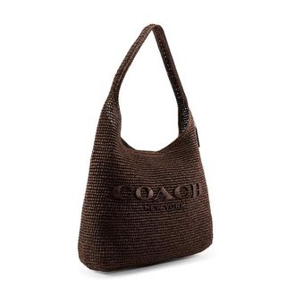 Coach Sac port&eacute; &eacute;paule en paille
