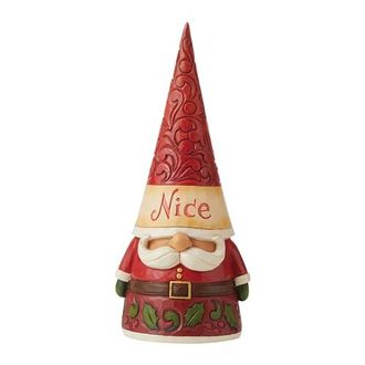 Enesco Jim Shore Heartwood Creek Nain de Noël Nain de Noël Naughty and Nice Double Face, 21 cm, Multicolore, Rouge