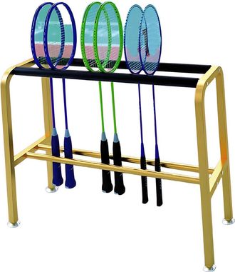 Generic Robuster Tennisschl&auml;ger-Aufbewahrungsst&auml;nder, Tennisschl&auml;gerhalter Mit Schwammschutz, for Die Aufbewahrung Im Heim-Fitnessstudio(White)