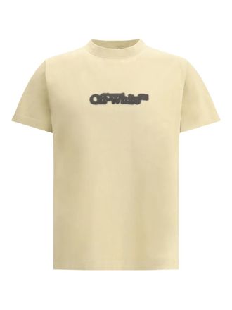 Off-white T-Shirt mit Spray Arrow-Print - Gr&uuml;n