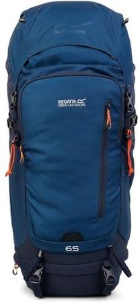 Regatta Highton V2 65L Backpack, Sacs à dos Homme, Navy/Dkdenim, 65 Litres