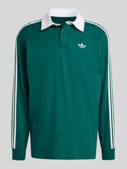 adidas Originals Relaxed Fit Rugbyshirt aus reiner Baumwolle