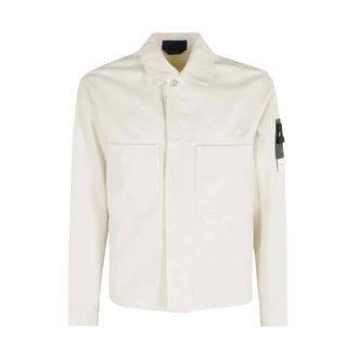 Stone Island Herren, Shirts, Wei&szlig;, LGr&ouml;&szlig;e