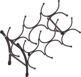 Soimiss Einstellbarer Weinhalter aus Robustem Eisen Abnehmbares Vintage Weinregal in Antik Finish f&uuml;r Zuhause K&uuml;che Bar und Restaurant Praktisches Dekoratives