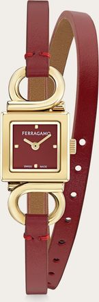 Ferragamo Damen Gancini Bangle Uhr Rot