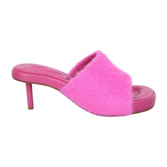 Jacquemus Femme, Chaussures, Rose, Taille: 37 EU Sandales Roses avec Bout Carr&eacute;