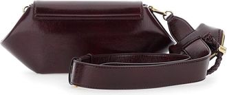 Ganni Leather-Effect Polyurethane Shoulder Bag - Bordeaux