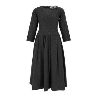 Max Mara Robe en jersey Tania - Femme - Robes - Gris - Taille: 42 FR