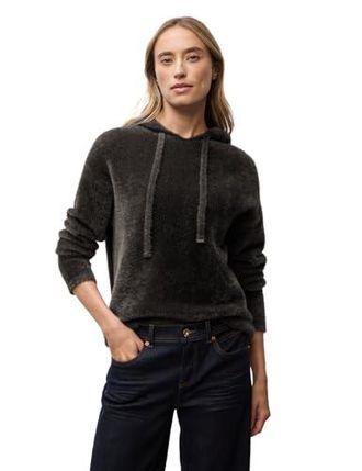 Street One 3015548 Sweat &agrave; Capuche Douillet, Marron Ultra Profond, 42 Femme