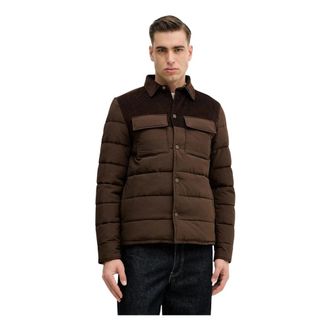 Benetton Homme, Vestes, Brun, Taille: S Veste en velours c&ocirc;tel&eacute;