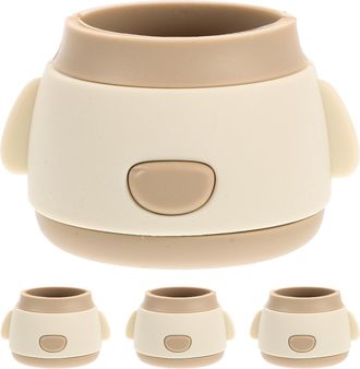 SOLUSTRE Silikon Stuhlbeinabdeckungen 4 St&uuml;ck Kratzfeste Tischfu&szlig;polster rutschfeste M&ouml;belgleiter F&uuml;r Hartholzb&ouml;den Leiser Bodenschutz F&uuml;r Stuhl Und Tischbeine