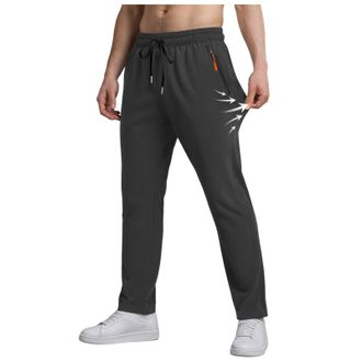 Generic Jogginghose Herren Lang, Herren Legging Mit Blumendruck Elastischer Bund Bequeme Sweatpants F&uuml;R T&auml;Glichen Komfort Stil