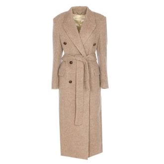 Golden Goose Femme, Manteaux, Beige, Taille: 38 FR Manteau crois&eacute;