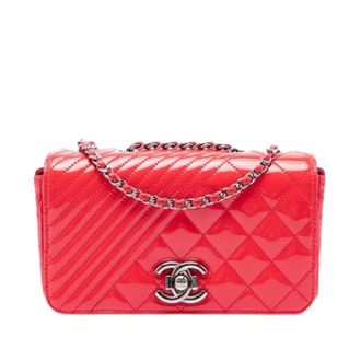 Chanel Sac bandouli&egrave;re Coco Boy Flap doccasion - Femme - Pre-owned - Rouge - Taille: ONE Size