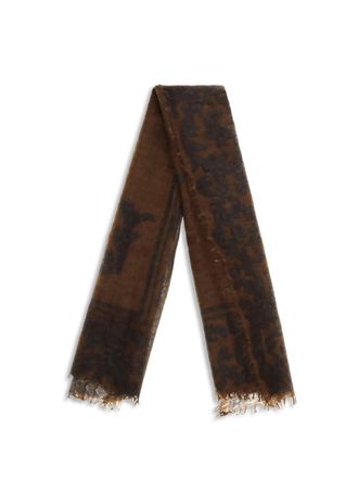 Mirror in the Sky Cashmere Baroque Scarf - Brown