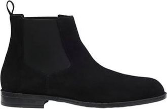 HUGO BOSS Bottines en cuir su&eacute;d&eacute; &agrave; empi&egrave;cements &eacute;lastiques