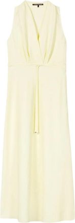 Luisa Cerano Femme, Robes, Jaune, Taille: 36 FR Robe avec Lin