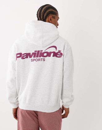 Cotton On Sweat &agrave; capuche coupe carr&eacute;e &agrave; imprim&eacute; - Gris