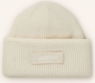 Jacquemus Jacquemus M&uuml;tze Le Bonnet Gros Grain Mit Alpaka weiss